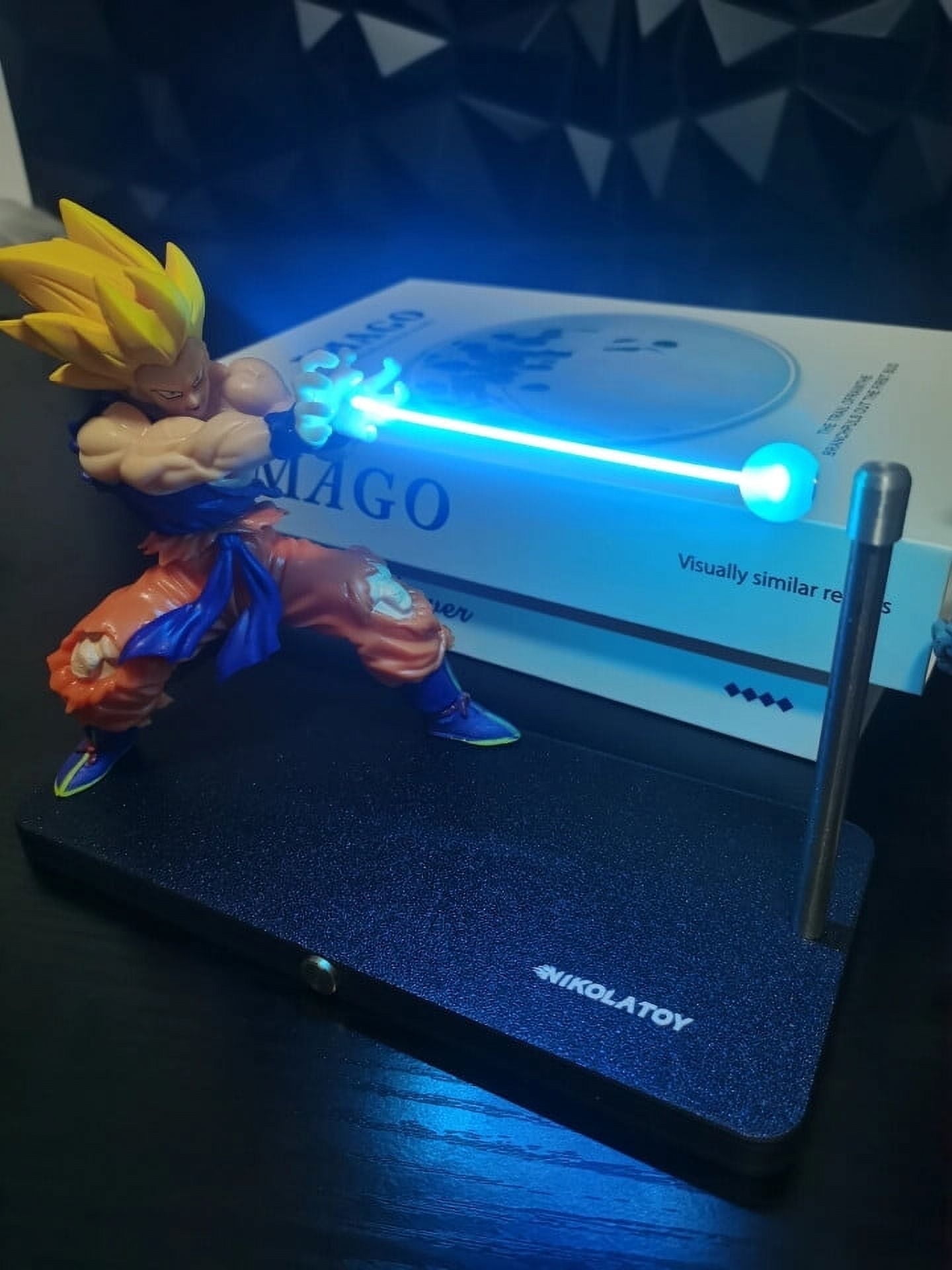 Guvpev Dragon Ball Z Goku Kamehameha Magnetic Touch Night Light – LED ...