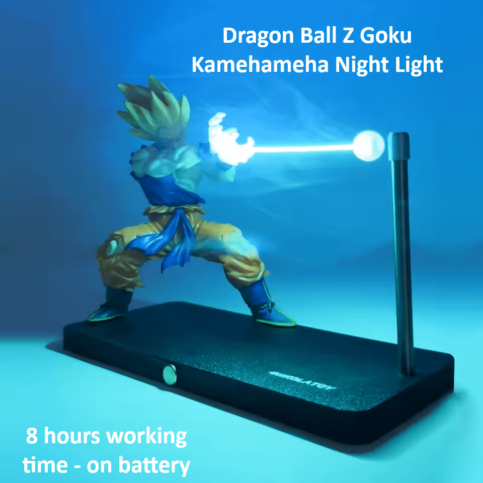 Dragon Ball Z Goku Kamehameha Magnetic Touch Night Light - Levitating ...