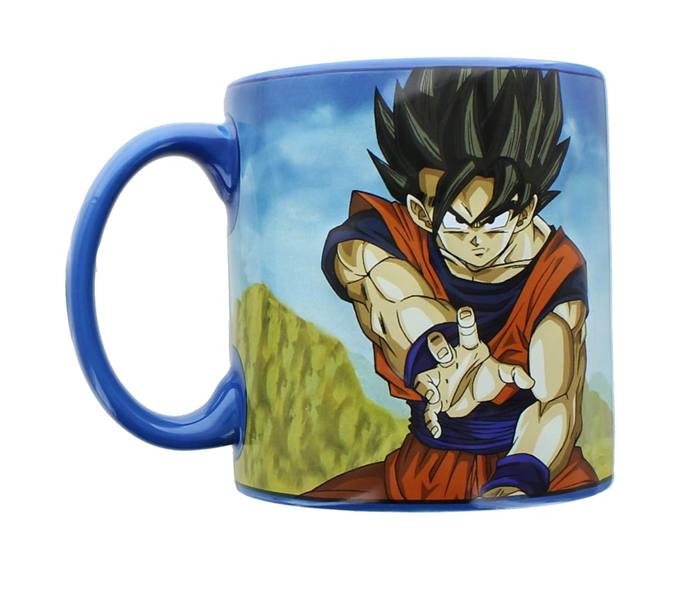 Dragon Ball Z Goku & Logo 20oz Ceramic Coffee Mug - Walmart.com
