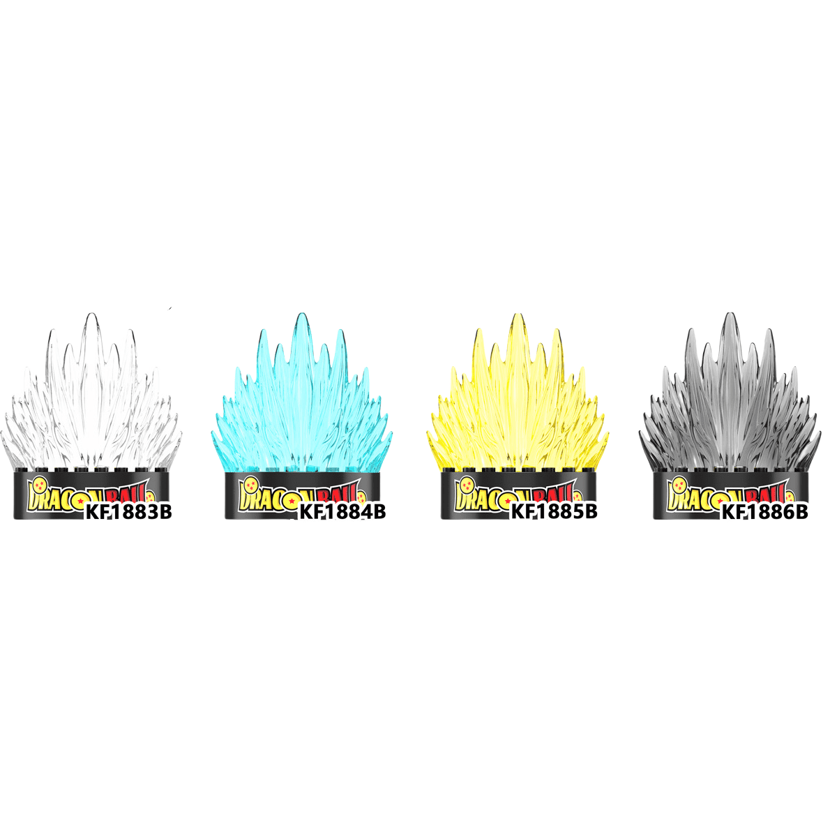 Dragon Ball Z Lamp Aura Display Base – 4PCS Dragon Ball Figures Stand ...