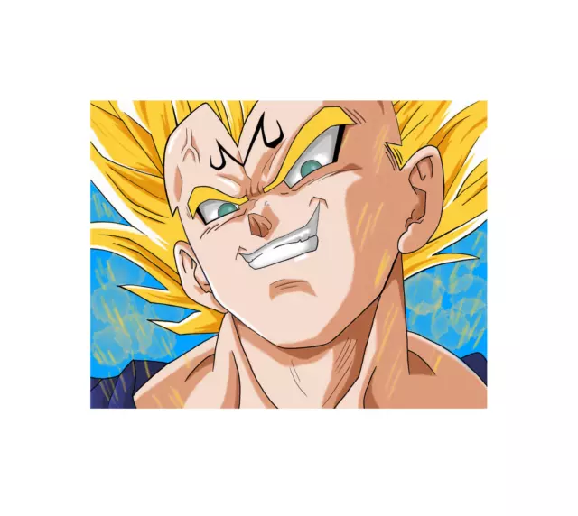 Dragon Ball Z Majin Vegeta Sticker Phone Decal Water Bottle Stickers ...