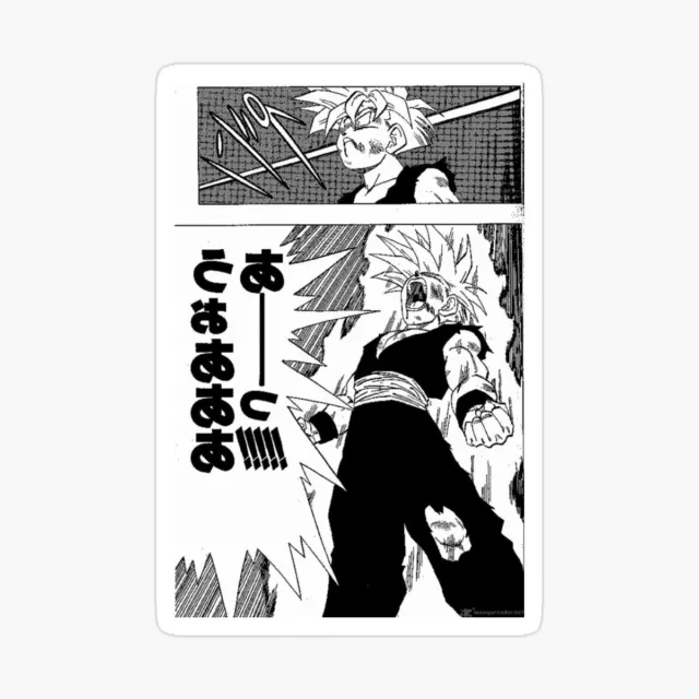 Dragon Ball Z Manga Page Gohan Sticker For Car, Truck Sticker Phone ...