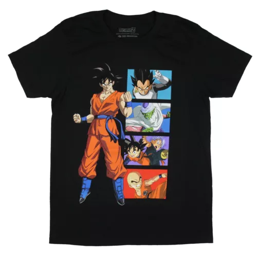 Dragon Ball Z Men'S Goku And Characters Graphic Print Short Sleeve ...