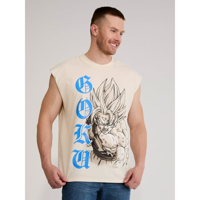 Dragon Ball Z Men's & Big Men's Goku Graphic Muscle Tank Top, Sizes S ...