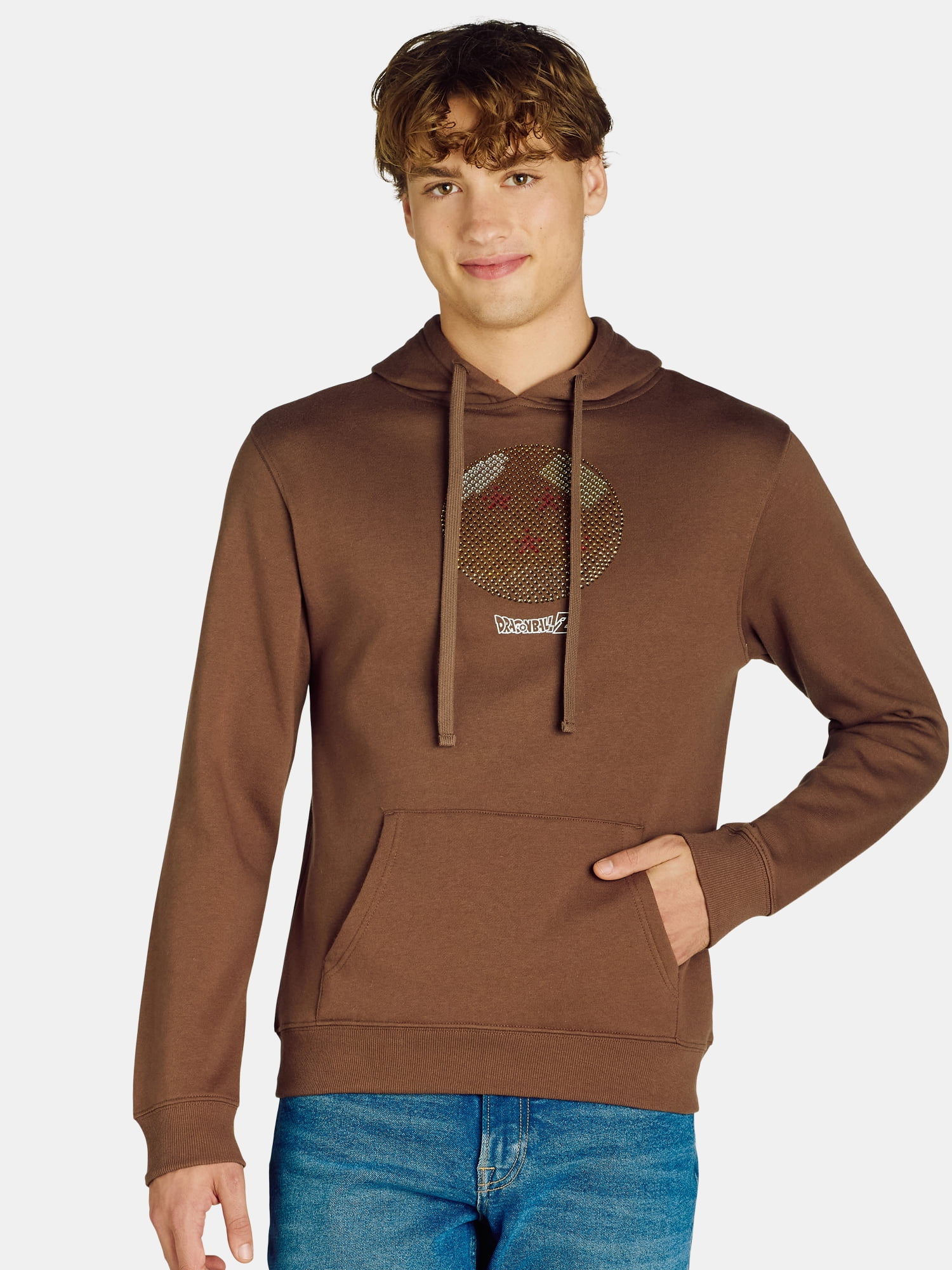 Dragon Ball Z Men's Graphic Rhinestone Hoodie, Sizes S-3XL, DBZ Anime ...