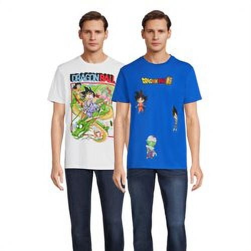 Dragon Ball Z Men's & Big Men's Graphic Tees, 2-Pack, Sizes S-3XL ...