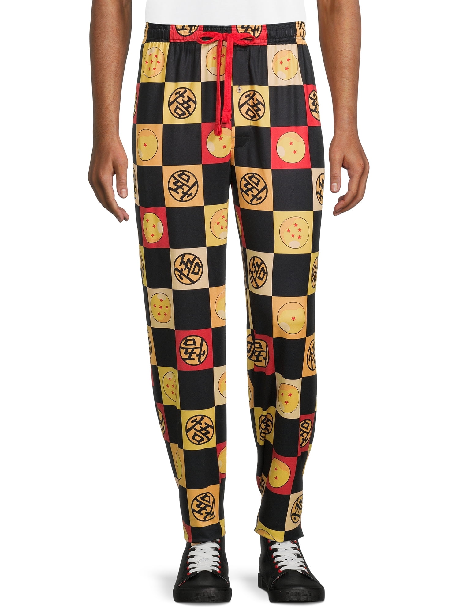 Dragon Ball Z Men's Checkerboard Sleep Pants, Sizes S-2XL - Walmart.com