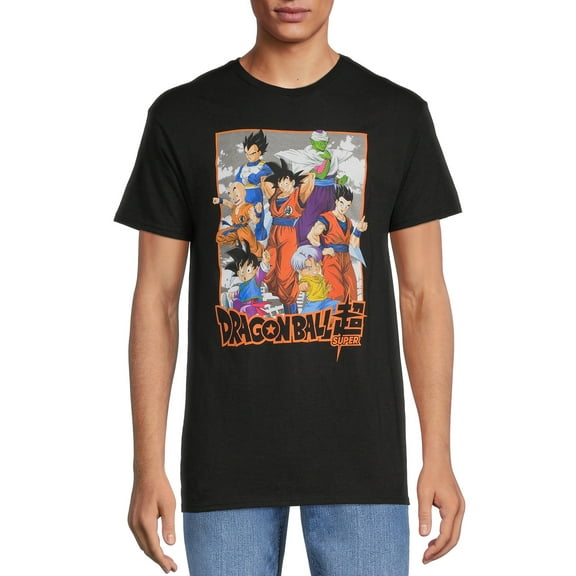 Dragon Ball Z Boys Backwall Graphic Tee with Short Sleeves, Sizes 4-18 ...