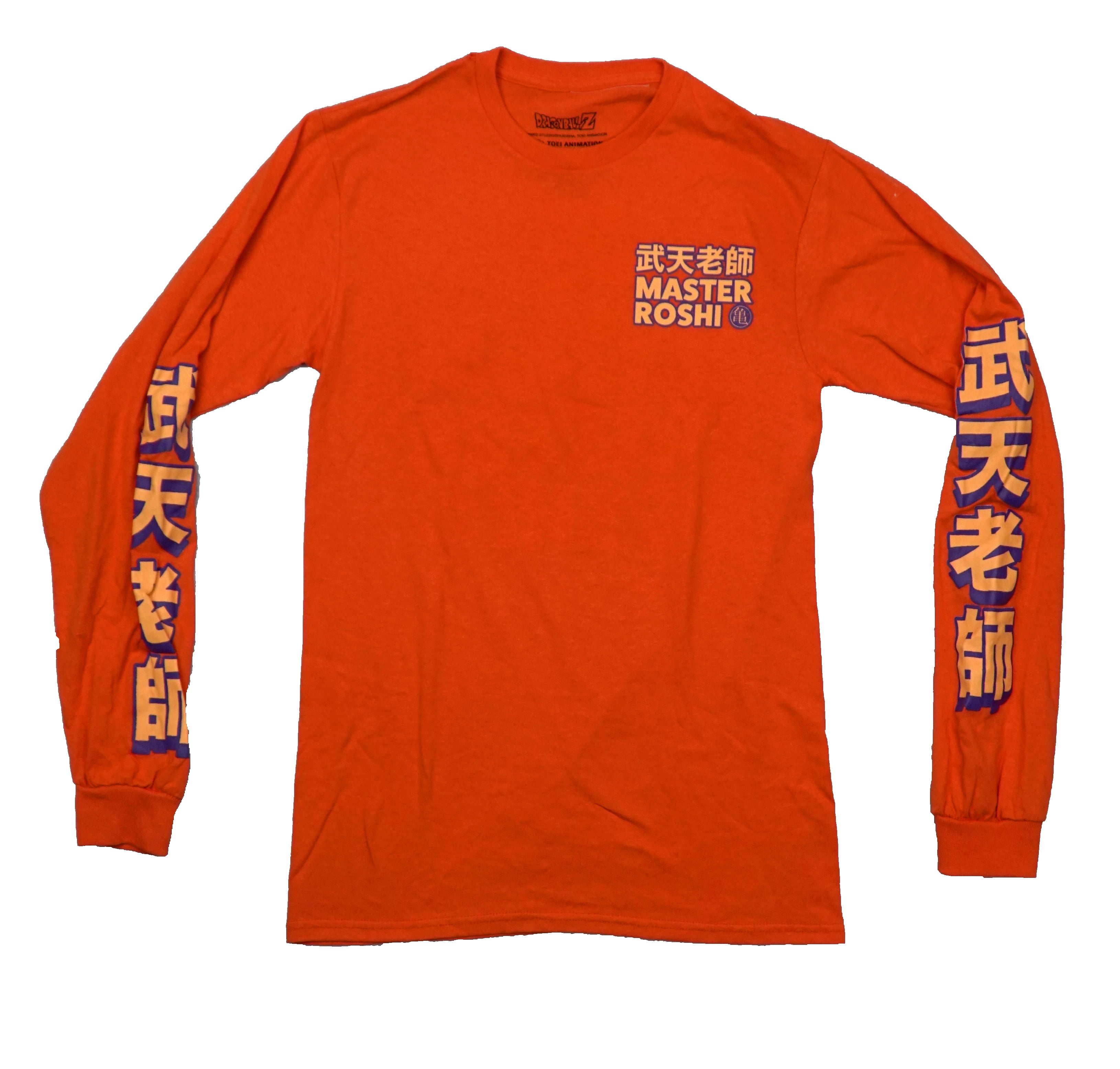 Dragon Ball Z Mens Long Sleeve T-Shirt - Master Roshi Kanji Logo Roshi ...