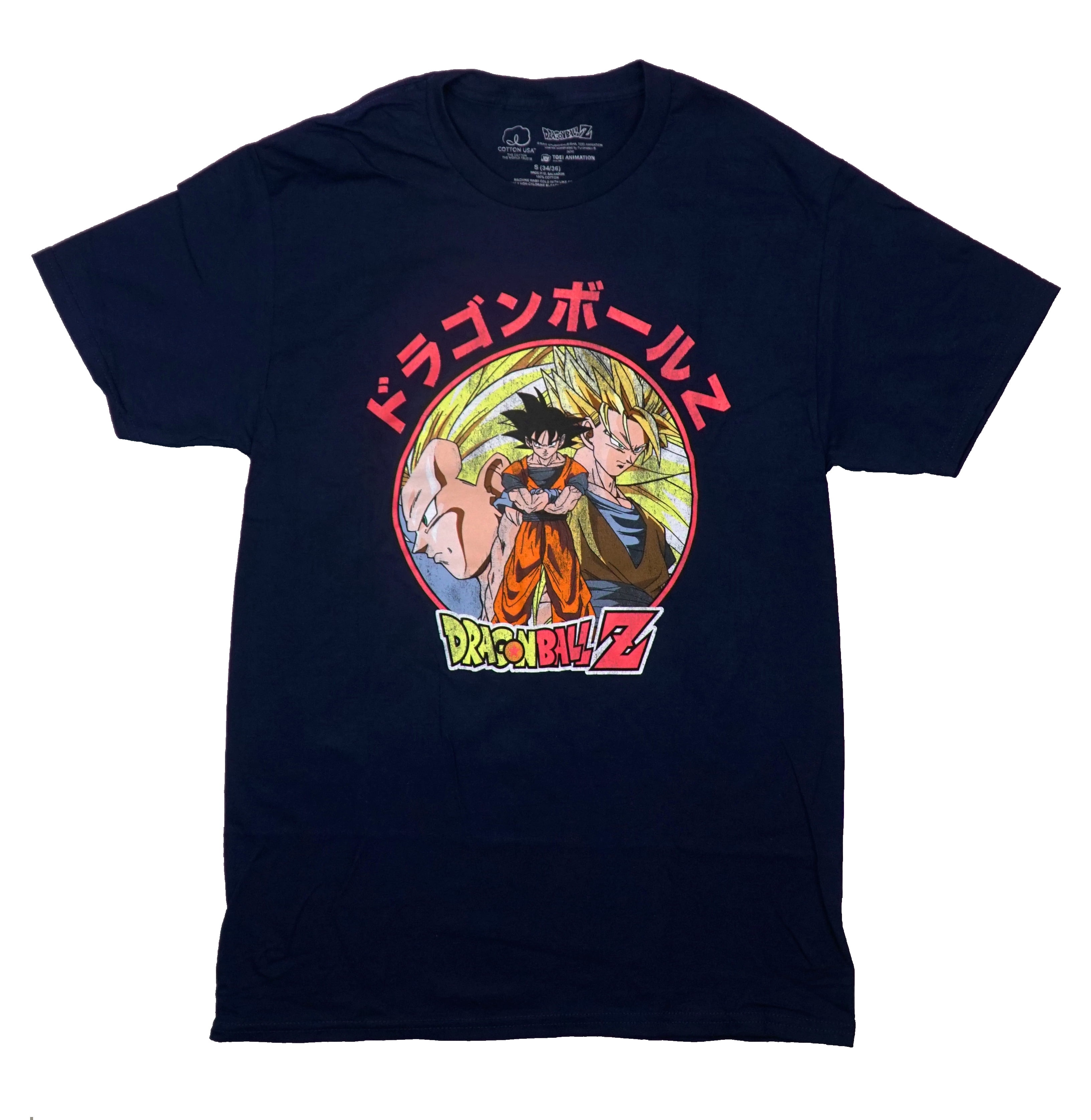 Dragon Ball Z Mens T-Shirt - Gohan Cross Arm Pose In Red Kanji Circle ...