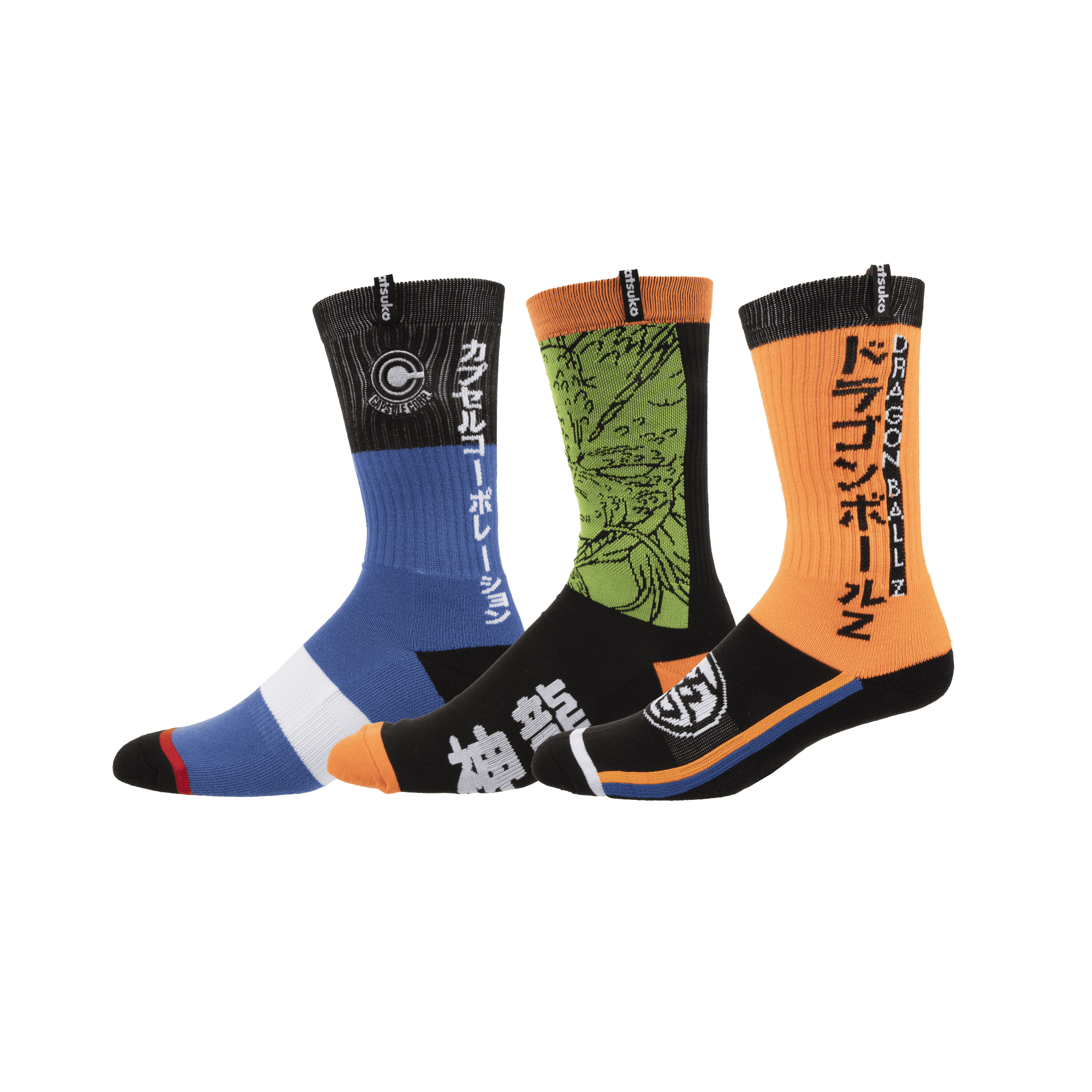 Dragon Ball Z Shenron Capsule Corps 3-Pair Crew Socks - Walmart ...