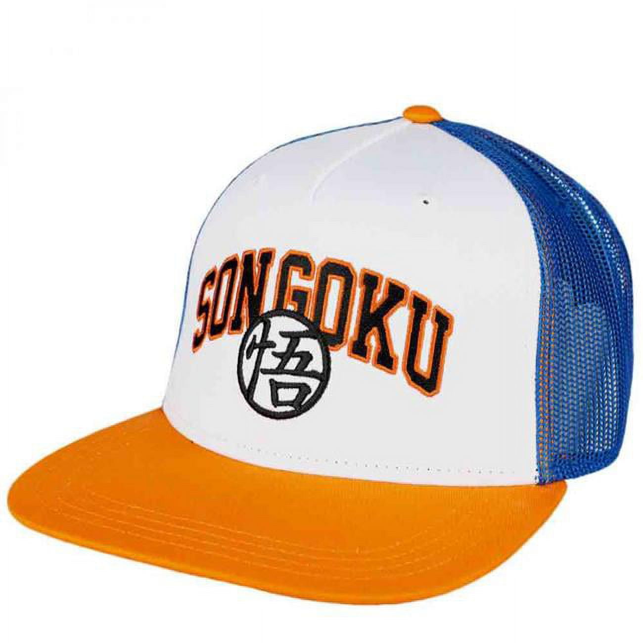 Dragon Ball Z Son Goku Embroidered & Enlightenment Kanji Snapback Hat ...