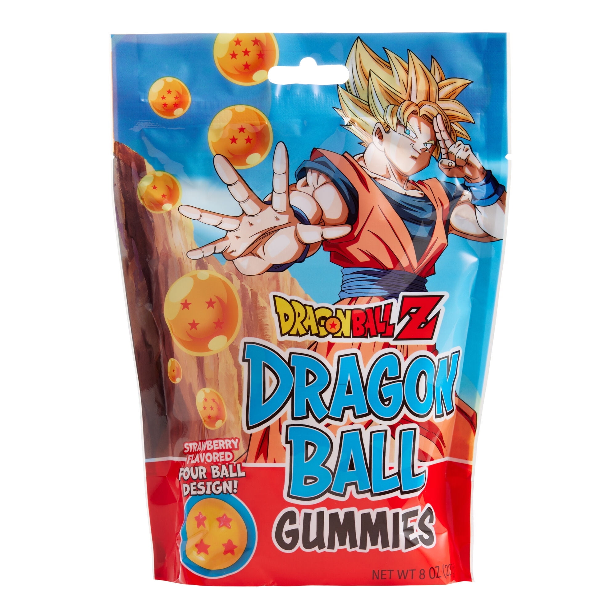 Dragon Ball Z Strawberry Gummy Candy 8 oz. Pack of 2 - Walmart.com