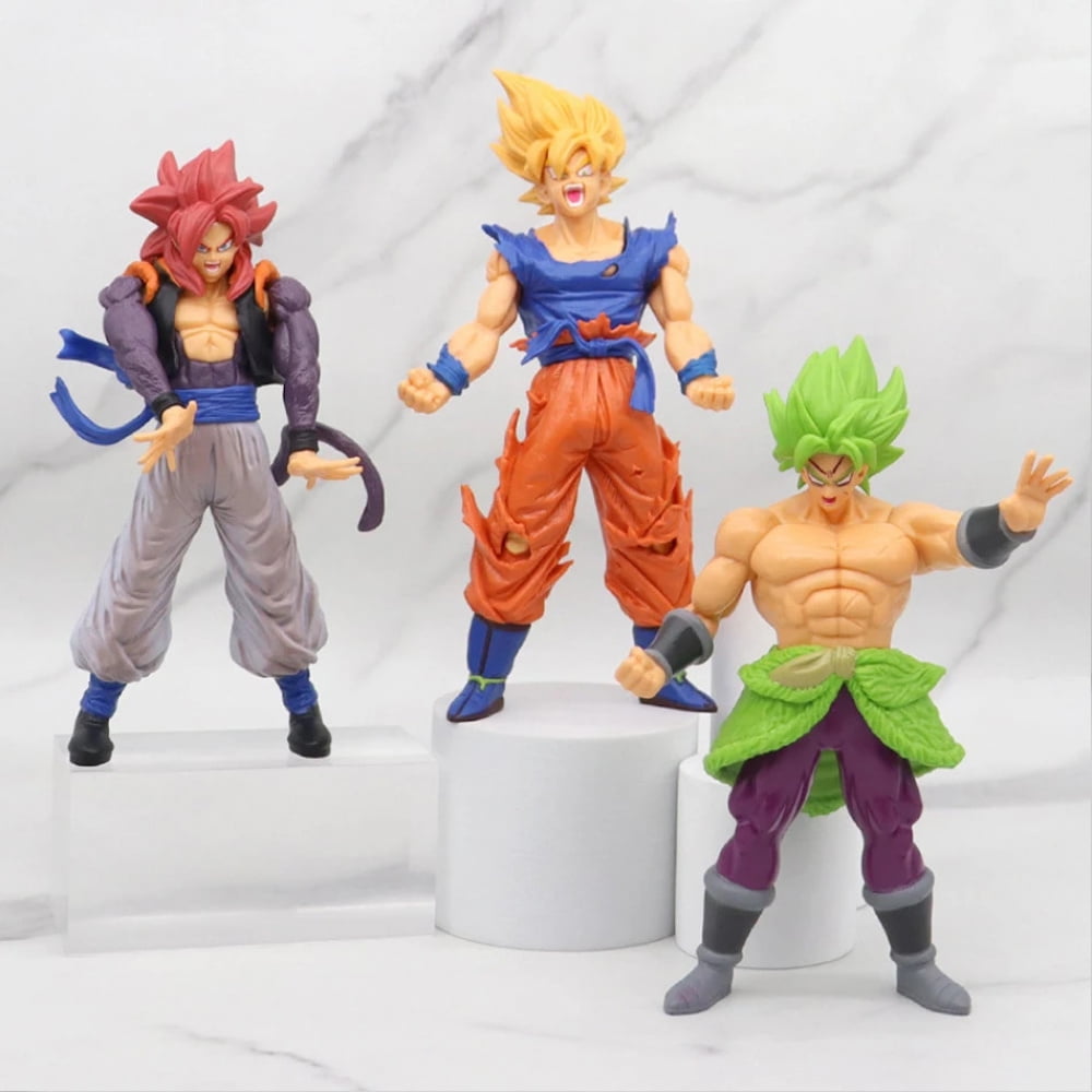 Dragon Ball Z Super Saiyan Anime Model Son Goku Scene PVC Action Figure ...