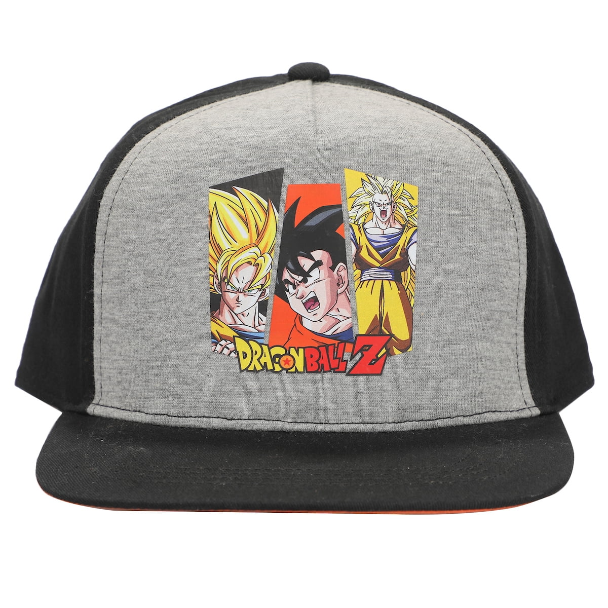 Dragon Ball Z Super Saiyan Goku Gray Yout Snapback Hat - Walmart.com