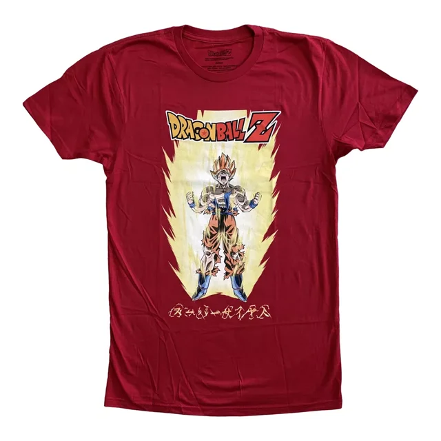 Dragon Ball Z Super Saiyan Goku Red Anime Adult T-Shirt Hot Trending ...
