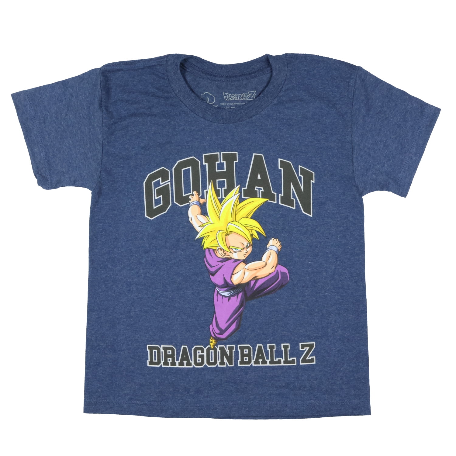 Dragon Ball Z T-Shirt Boys' Gohan Action Stance Design Short Sleeve Tee ...