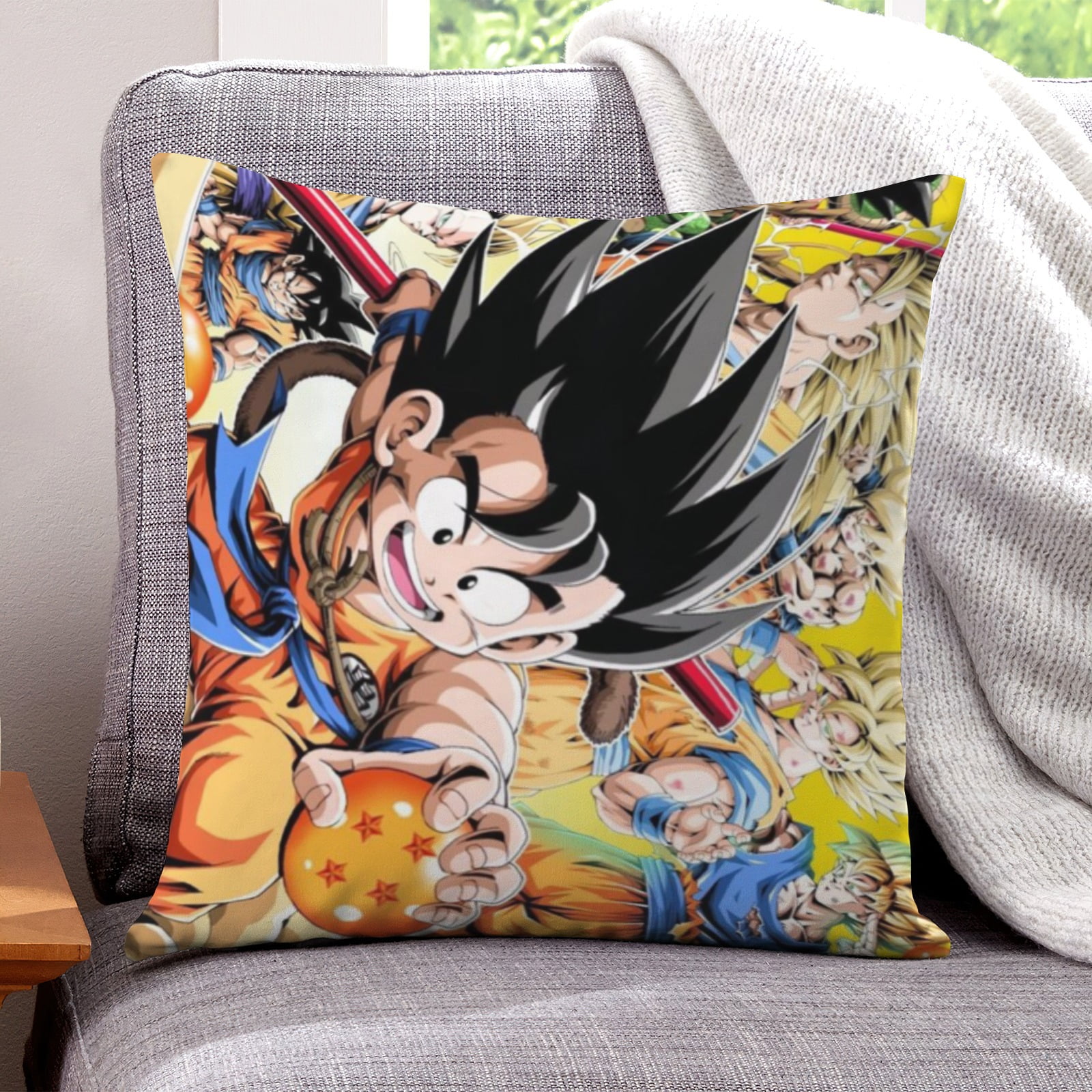 Dragon Ball Z Throw Pillow Covers** Luxury Mulberry Silk Covers ...