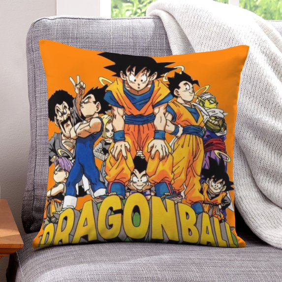 Dragon Ball Z Throw Pillow Covers** Silk Dragon Ball Z Pattern Covers ...