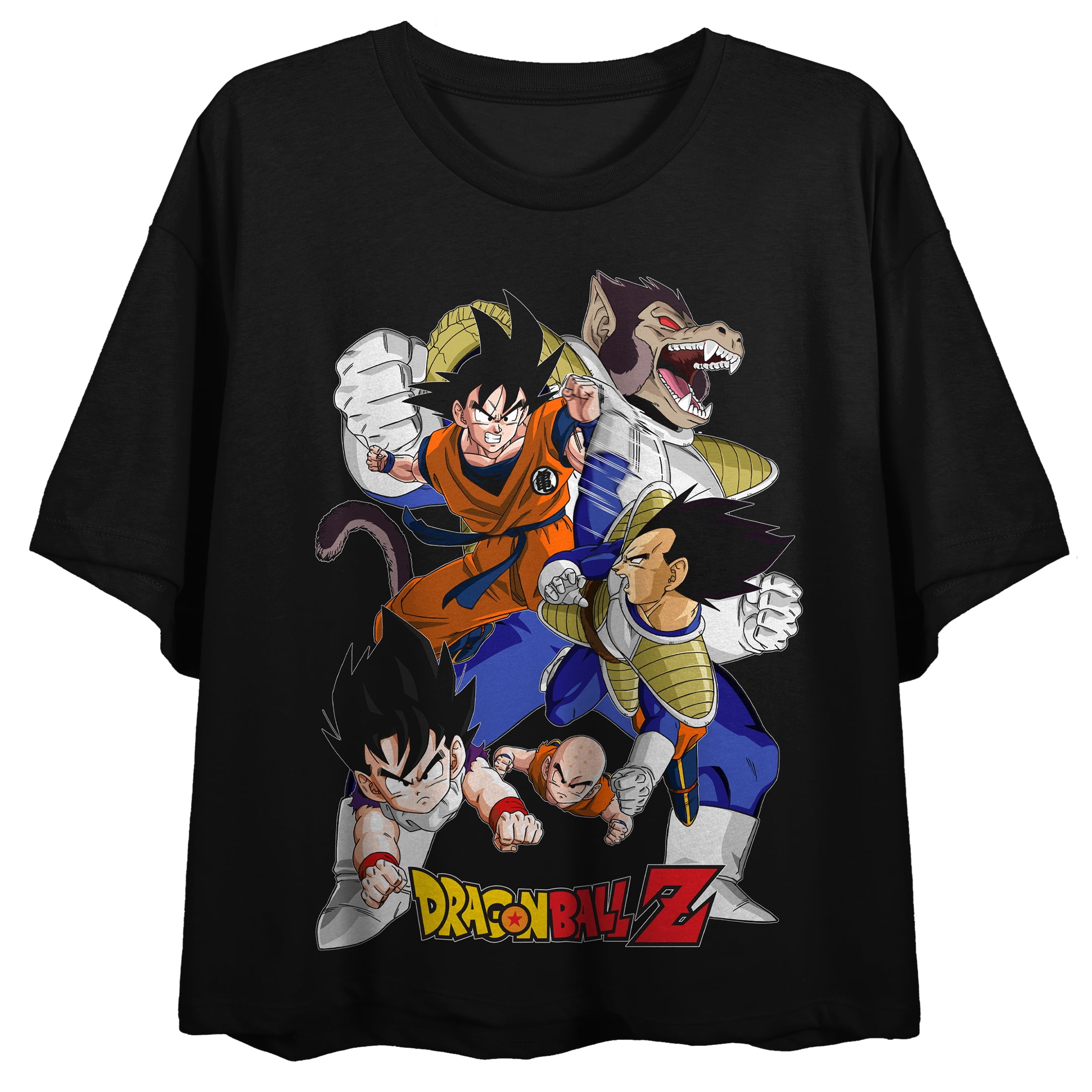 Dragon Ball Z Vegeta Ape Transformation Group Shot Women's Black Crew ...