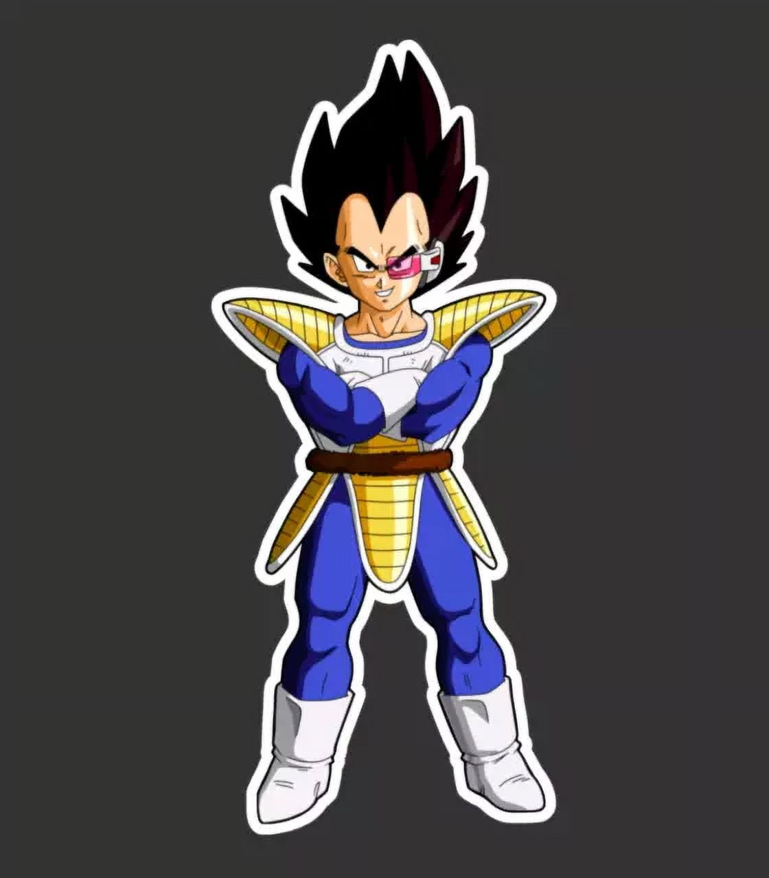 Dragon Ball Z Vegeta Die Cut Sticker Phone Decal Water Bottle Stickers ...