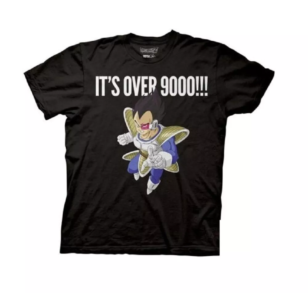 Dragon Ball Z Vegeta It'S Over 9000 Adult T-Shirt Hot Trending Shirt ...