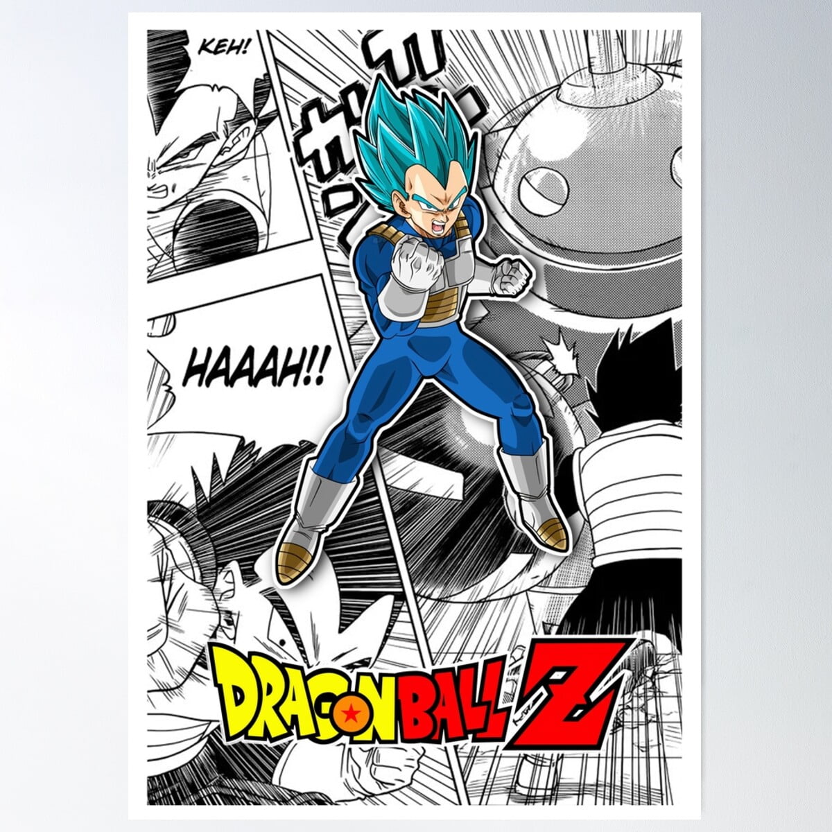 Dragon Ball Z: Vegeta Poster Wall Art, Modern Wall Decor For Living ...