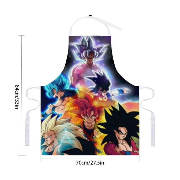 Dragon Ball Z apron featuring waterproof and pocket design, suitable ...