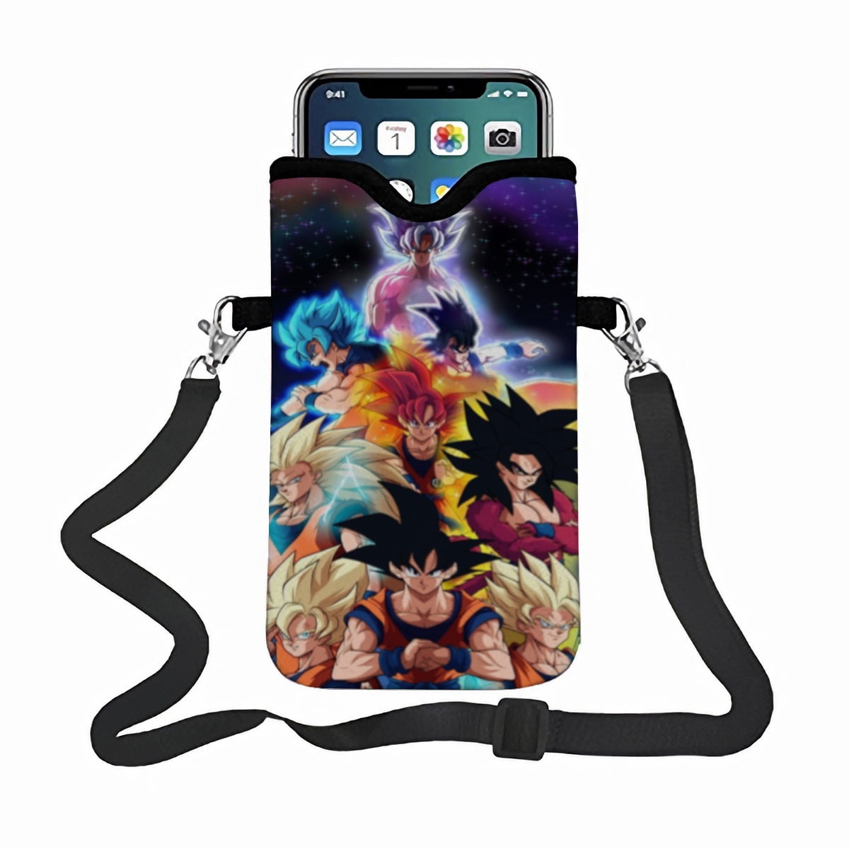 Dragon Ball Z phone bag, featuring an adjustable strap small pouch ...