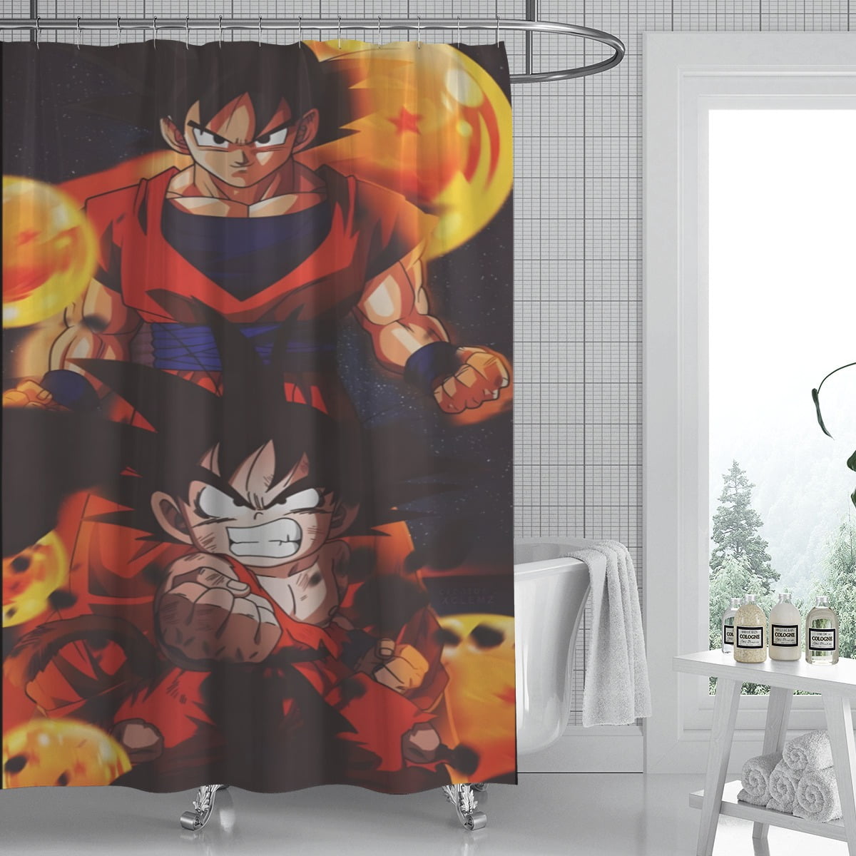 Dragon Ball Z shower curtain flaunts an impressive print, offers ...