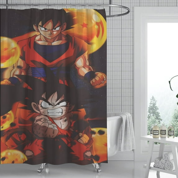 Dragon Ball Z shower curtain flaunts an impressive print, offers ...