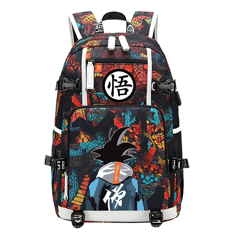 Dragon Ball anime schoolbag USB large-capacity student back support ...