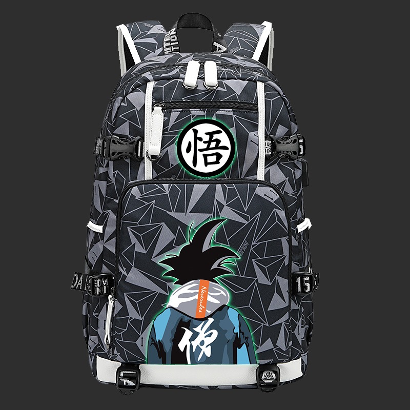 Dragon Ball anime schoolbag USB large-capacity student back support ...