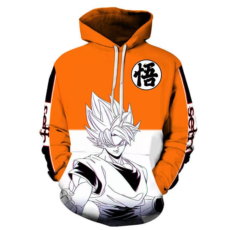 Cool Drag_on B_all Z Hoodie 3D Print Anime Hoodie Pullover XS-black 3 ...