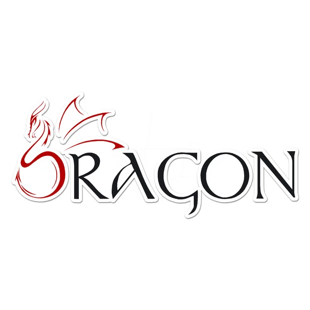 Dragon Black Red Sticker Phone Decal Water Bottle Stickers Car Decals ...