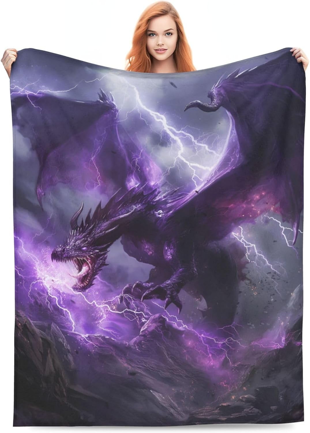 Dragon Blanket Gifts for Kids Girls Boys Adults Soft Warm Lightweight ...