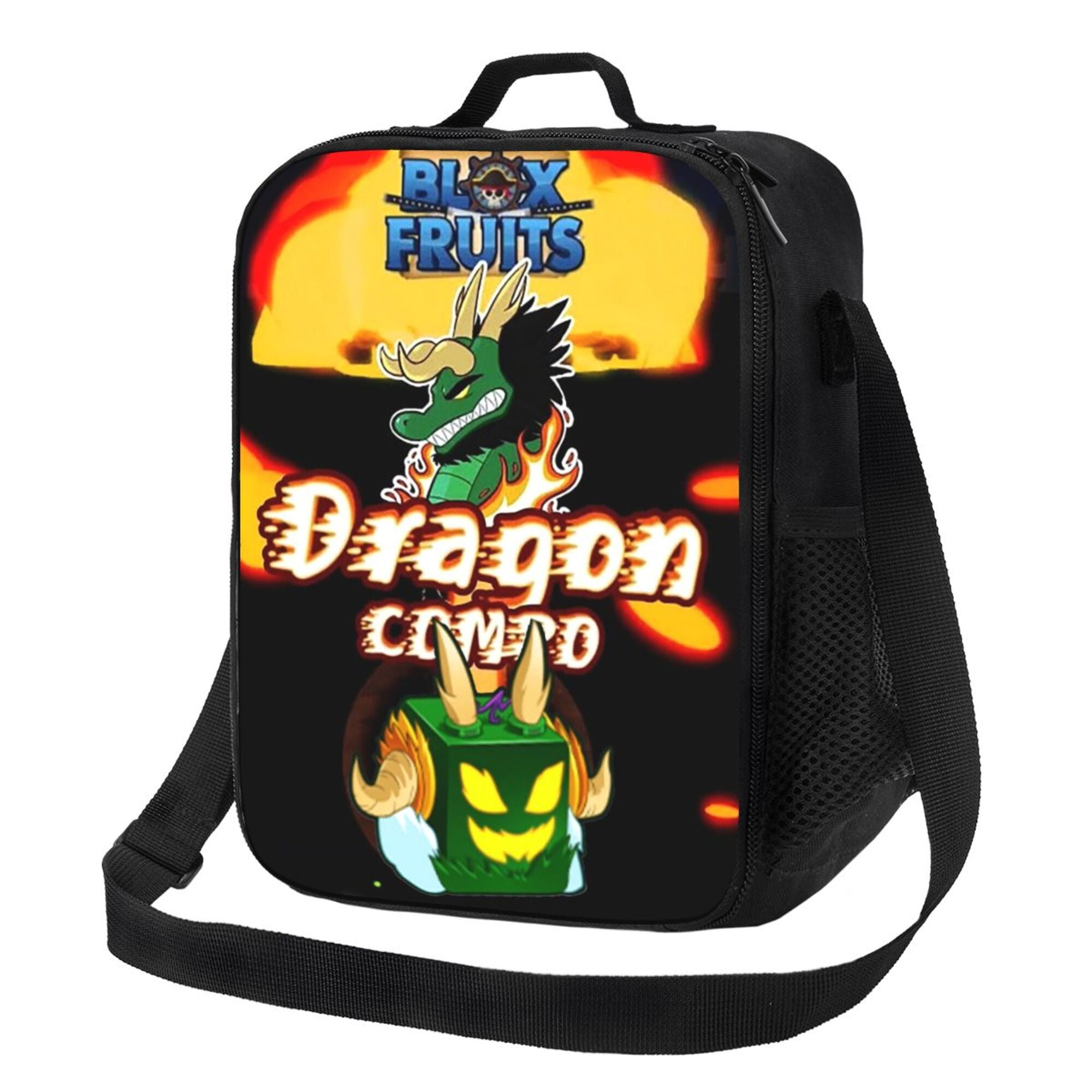Dragon Blox Fruits Lunch Bag Large Capacity Lunch Box Reusable Portable ...
