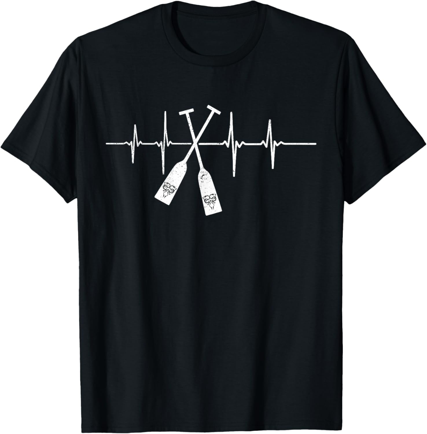 Dragon Boat Paddle EKG Heartbeat Gift T-Shirt - Walmart.com