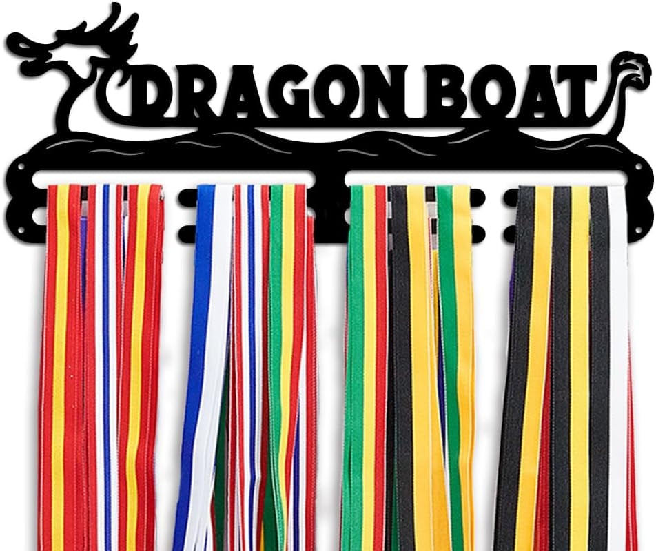 Dragon Boat Theme Medal Display Rack Personalized Wall Mounted Tiered ...