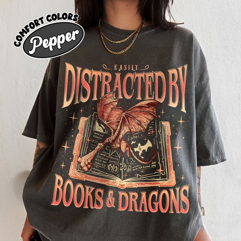 Dragon Book Comfort Colors Shirt, Bookworm Book Dragon Sweatshirt ...