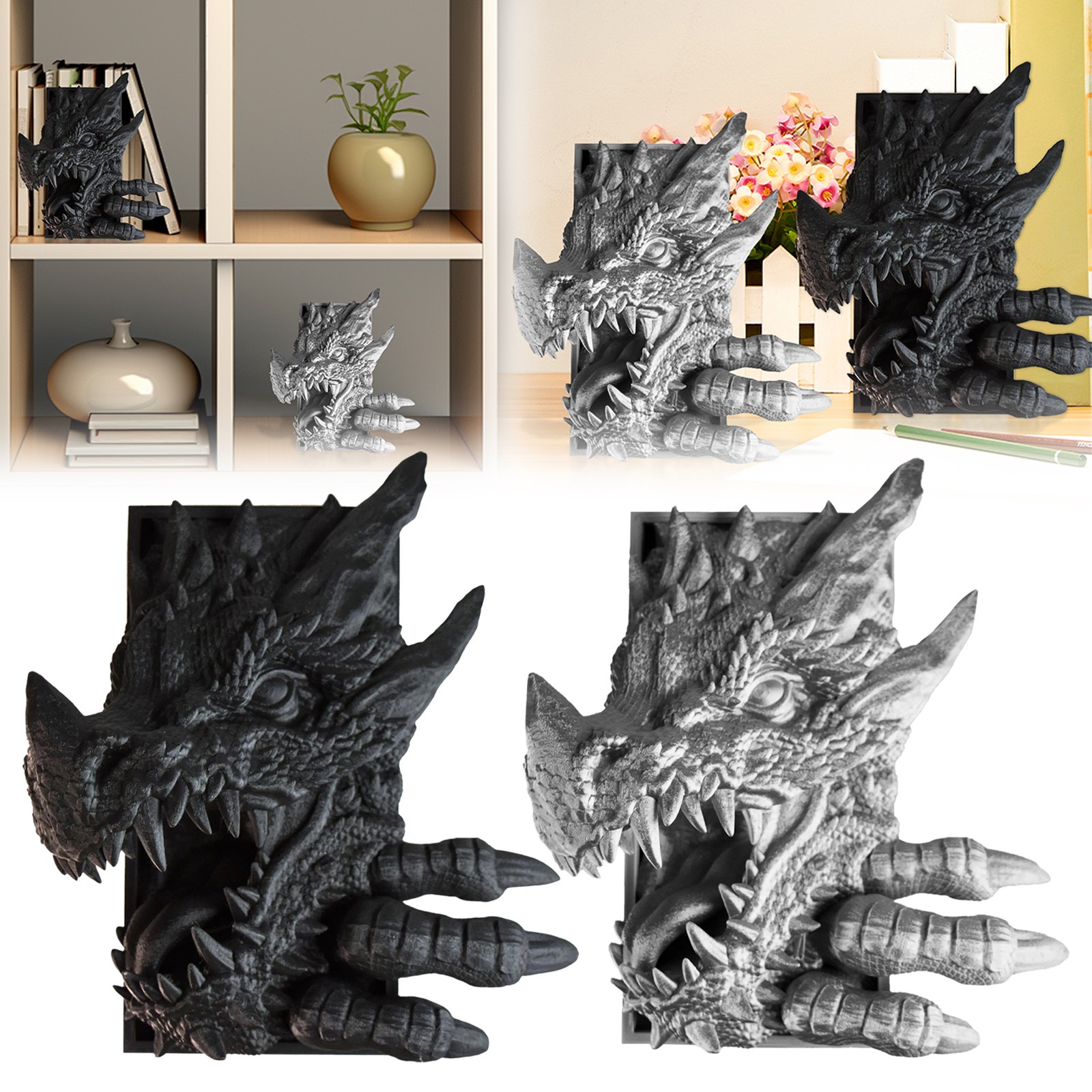 Dragon Book Corner Rack Black a To Dragon Book Dragon Shaped ...