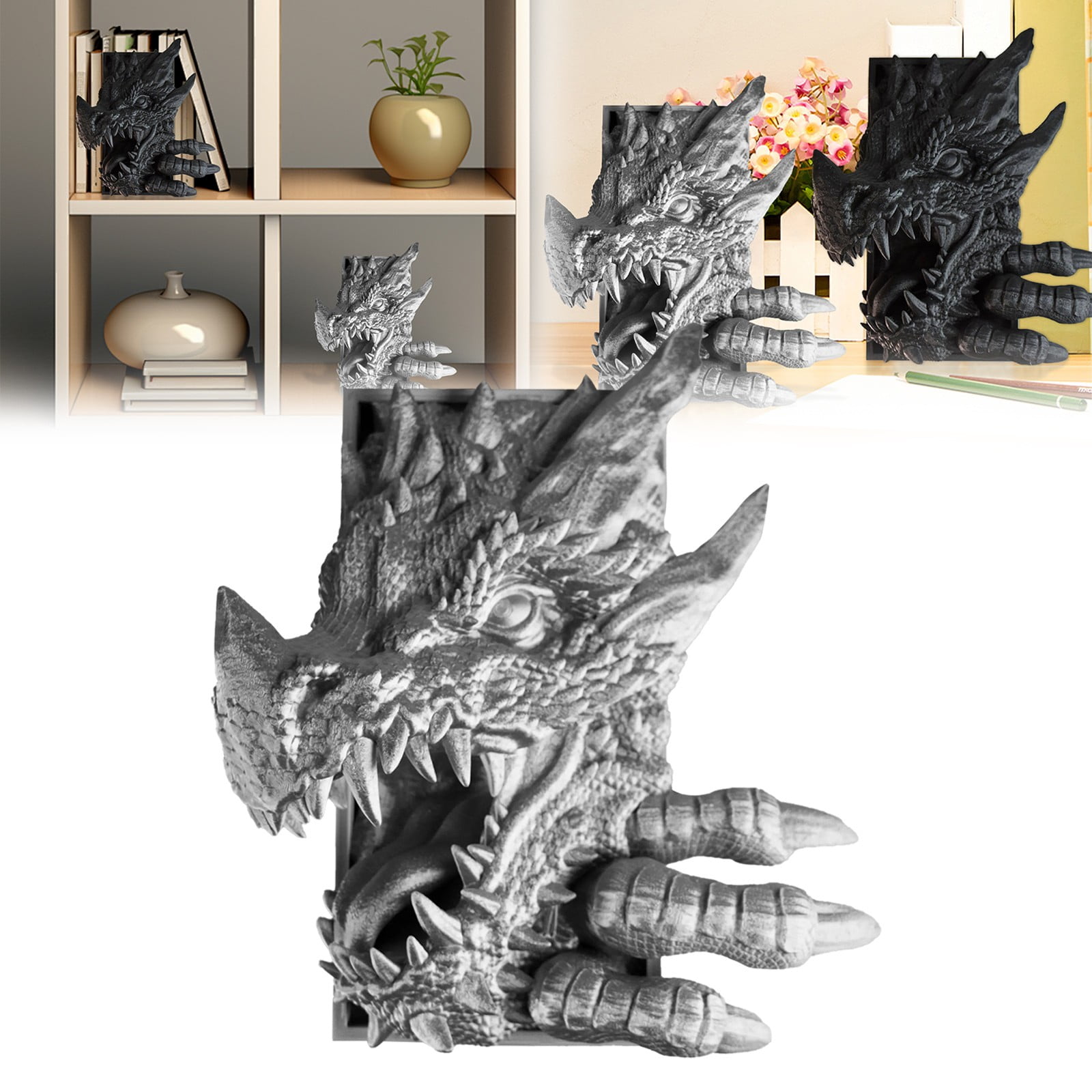 Dragon Book Corner Rack White, a To Dragon Book Dragon Shaped ...