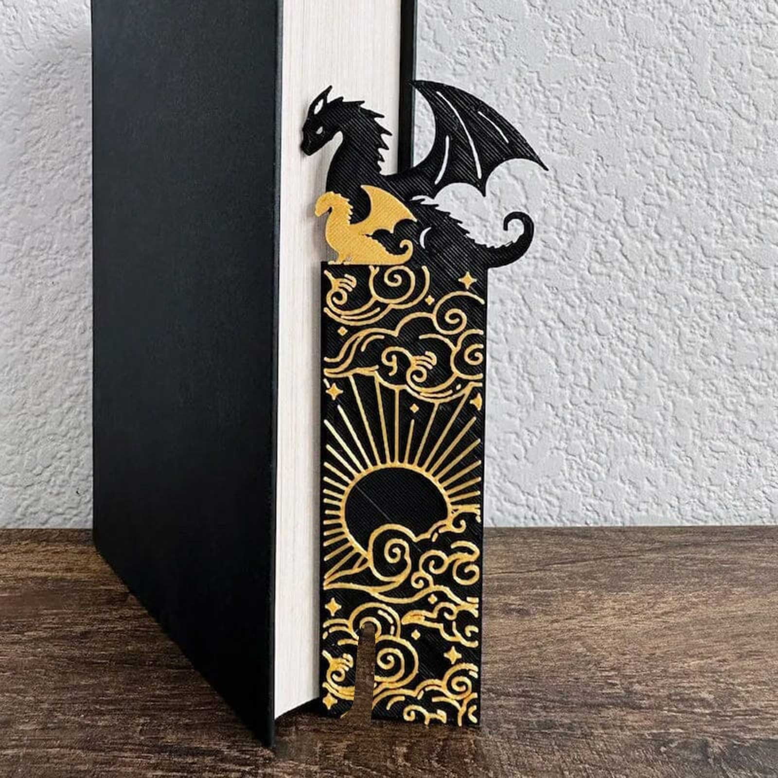 Dragon Bookmark 2D Stereo Cartoon Double Dragon Bookmark Wacky Bookmark ...