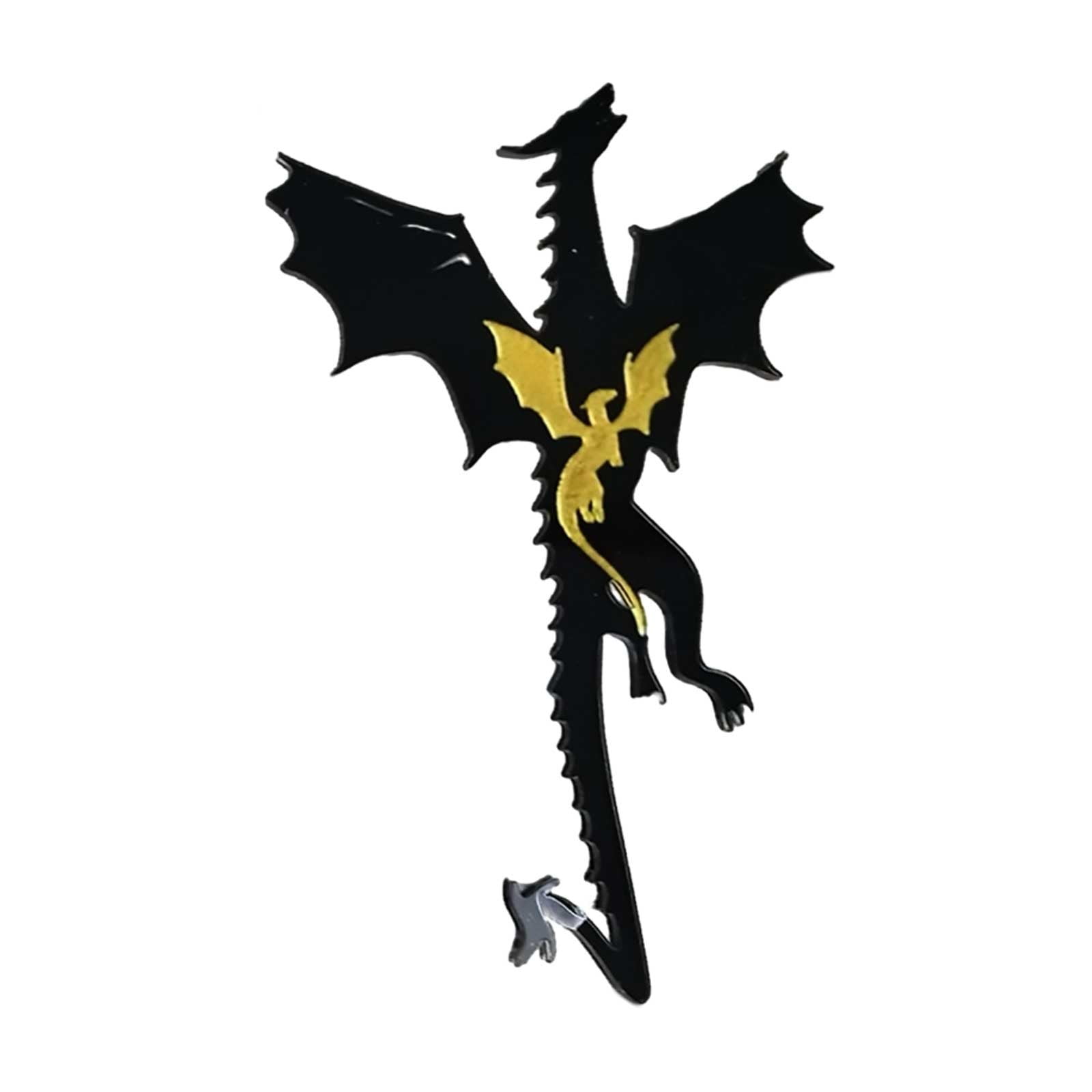 Dragon Bookmark 2D Stereo Cartoon Double Dragon Bookmark Wacky Bookmark ...