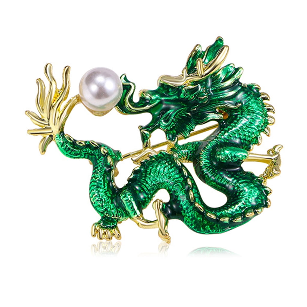 Dragon Brooch Versatile Corsage Pins Chinese Year Clothing Jewelry ...
