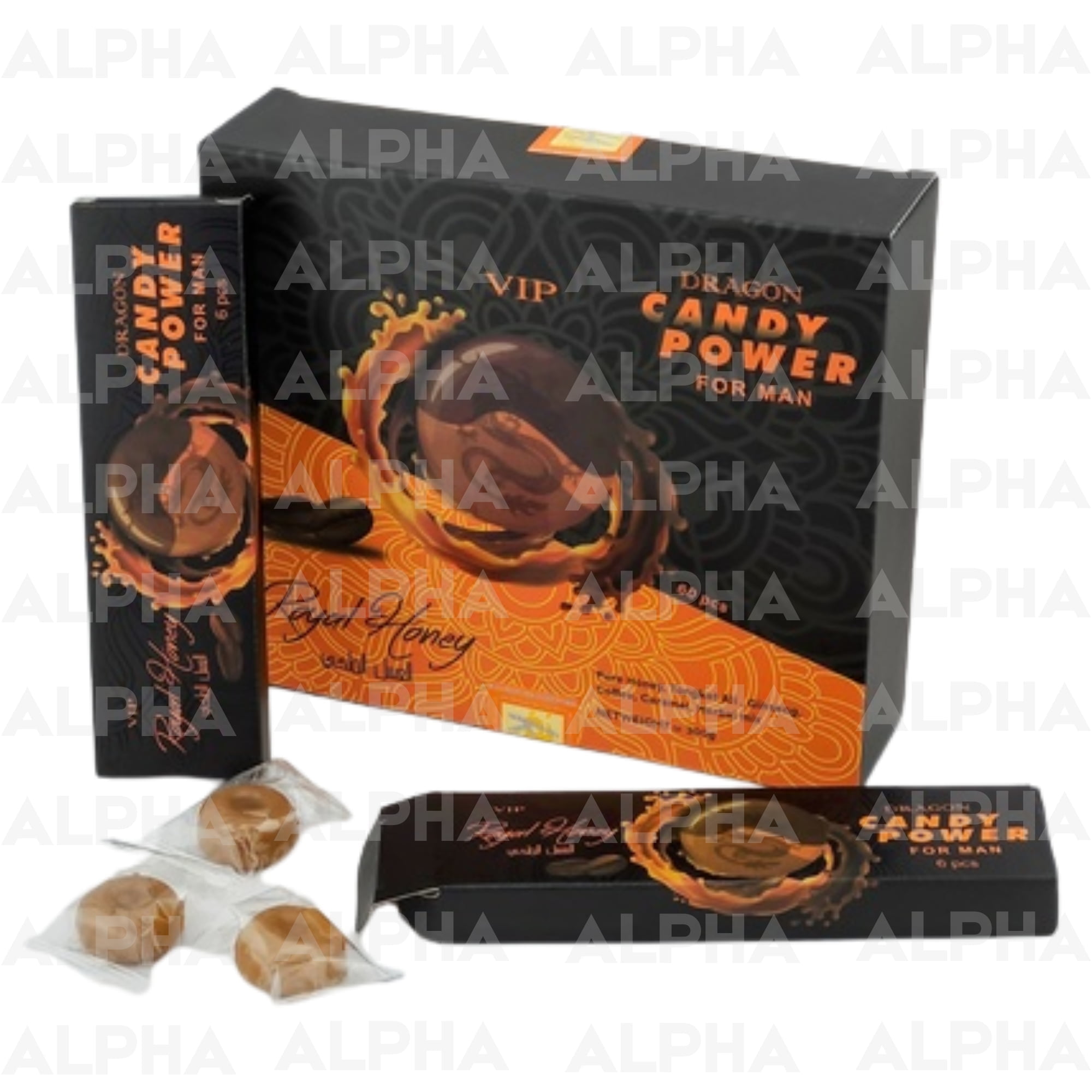 Dragon Candy VIP Power For Man, Box of 10 | Coffee and Honey Flavor (60 ct.) - Walmart Business ...