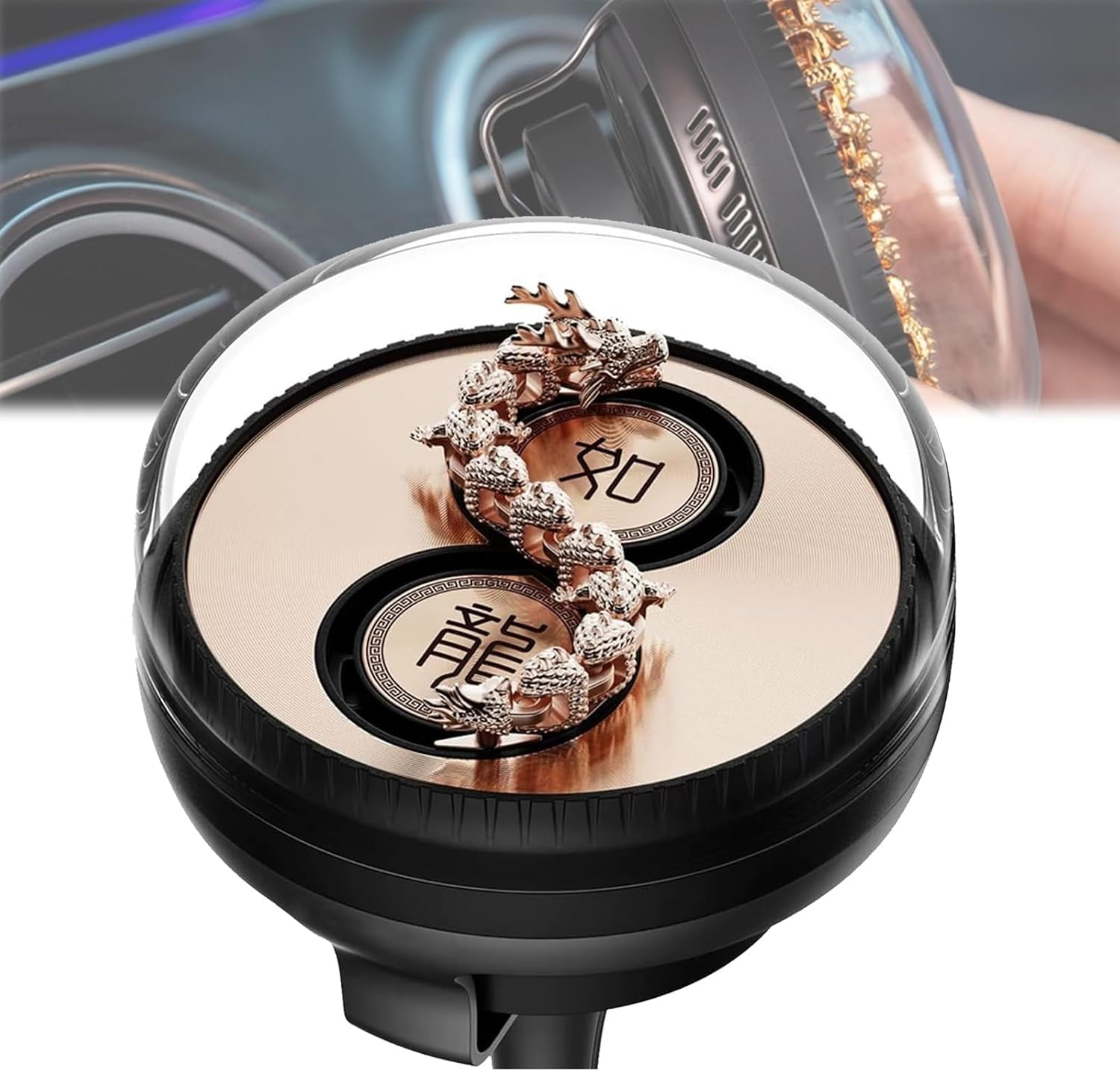 Dragon Car Diffuser, Car Wind-Powered Rotation Air Freshener Diffuser ...