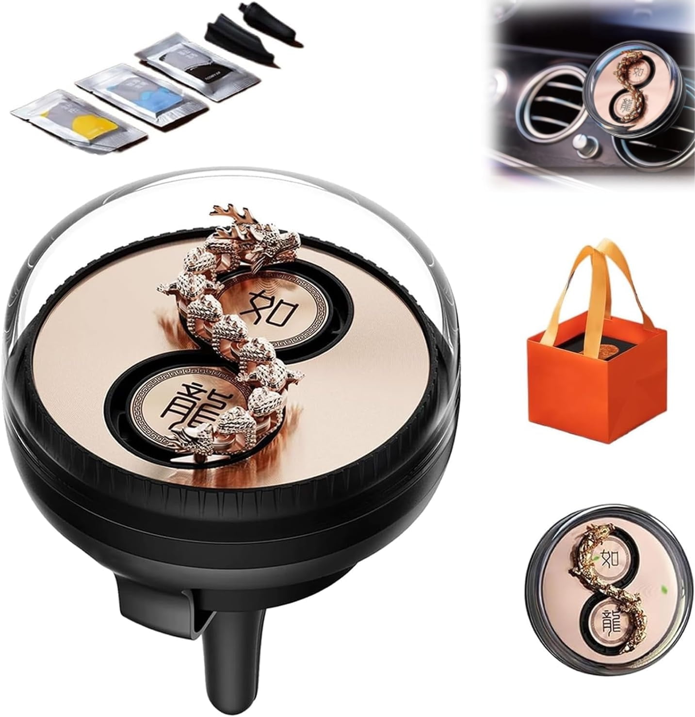 Dragon Car Diffuser, Dynamic Dragon Car Aromatherapy, Enamel Dragon ...