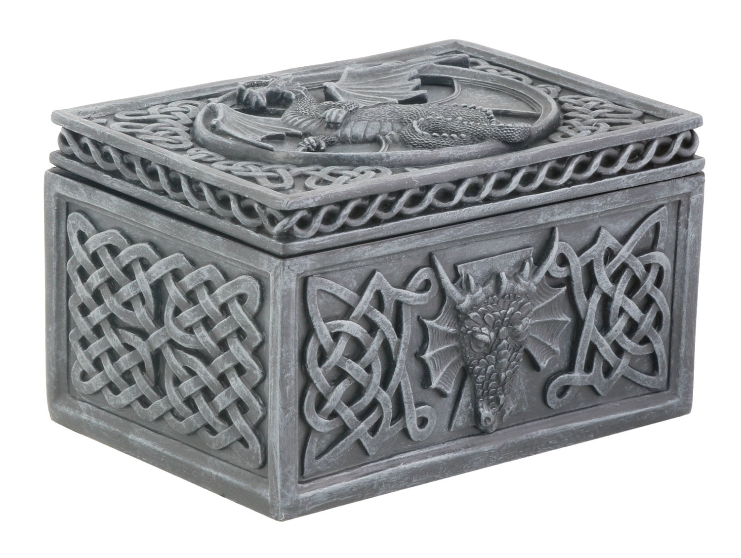Dragon Celtic Jewelry Box Collectible Tribal Container Sculpture ...