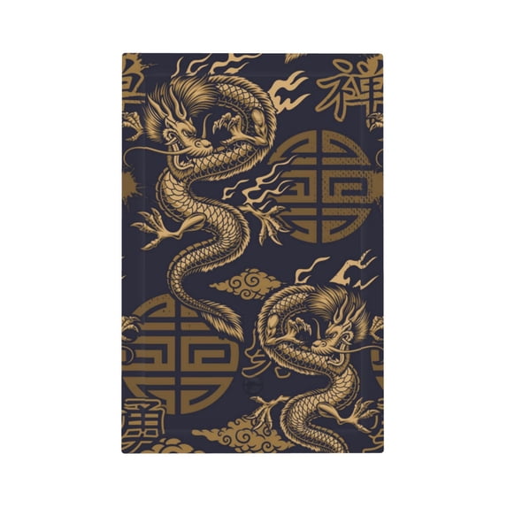 Dragon Chinese Style Chinoiserie No Device Blank Wall Plate 1 Gang ...